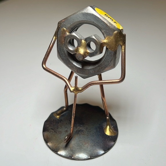 None | Accents | Handcrafted Hardware Wire Folk Art Whimsical Golf Nut ...